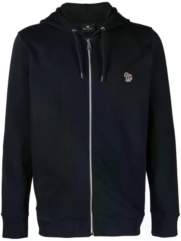 Paul Smith Zipped Organic Cotton Hoodie