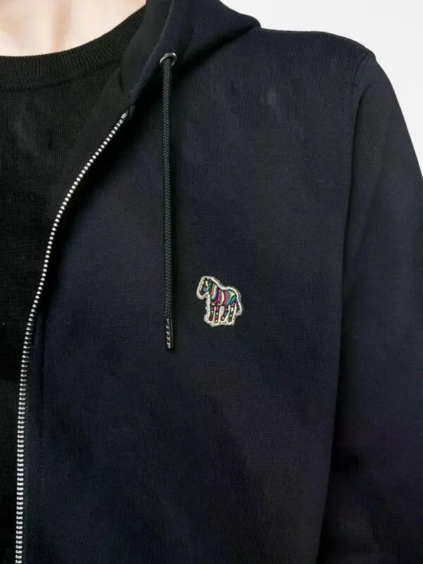 Paul Smith Zipped Organic Cotton Hoodie