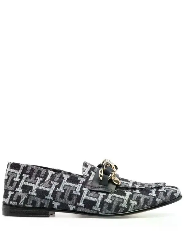 Tommy Hilfiger Logo-jacquard Loafers - Blue