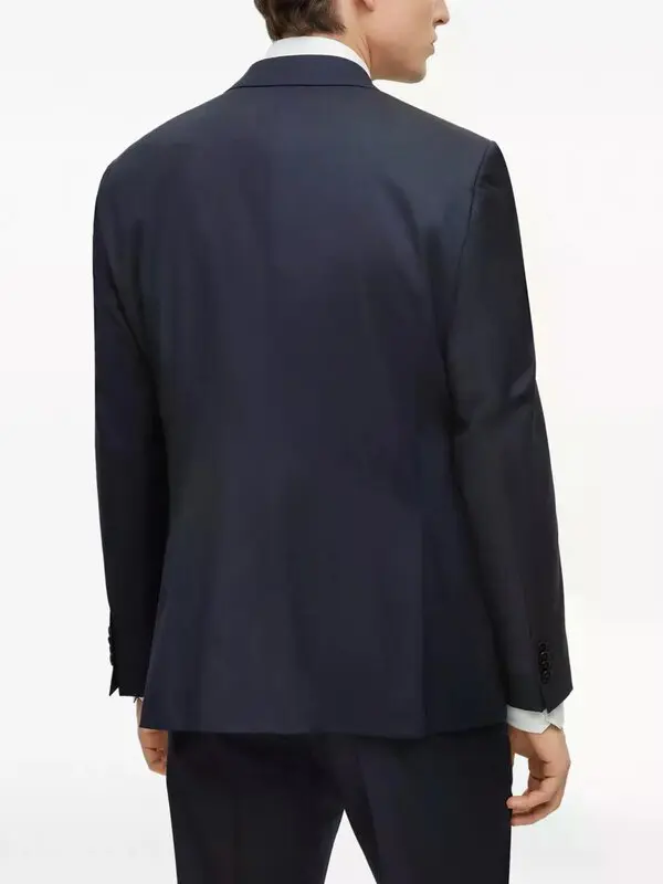 BOSS Single-breasted Fitted Blazer - Blue