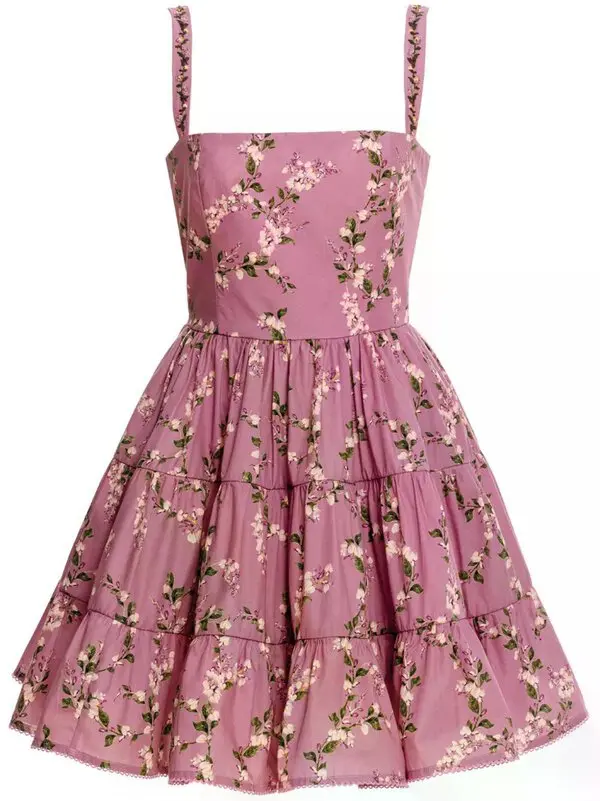 Agua Bendita Lima Mini Dress - Pink