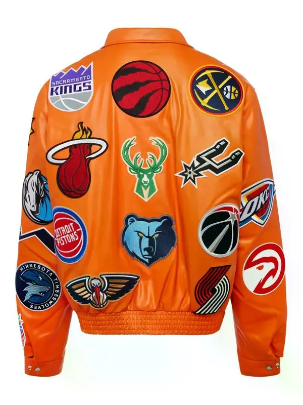 JEFF HAMILTON Nba Collage Jacket - Orange