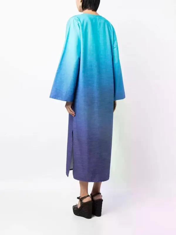 BAMBAH Mosa Gradient-effect Linen Kaftan