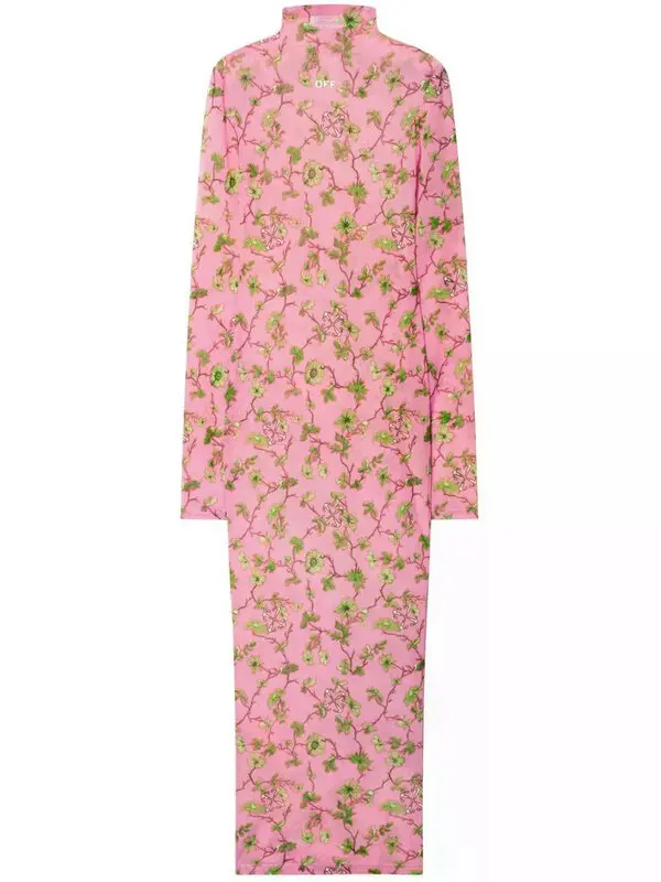 Off-White Ramage Tulle Maxi Dress - Pink