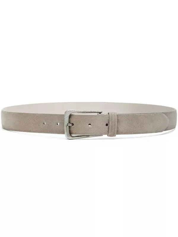 Brunello Cucinelli Leather Belt - Grey