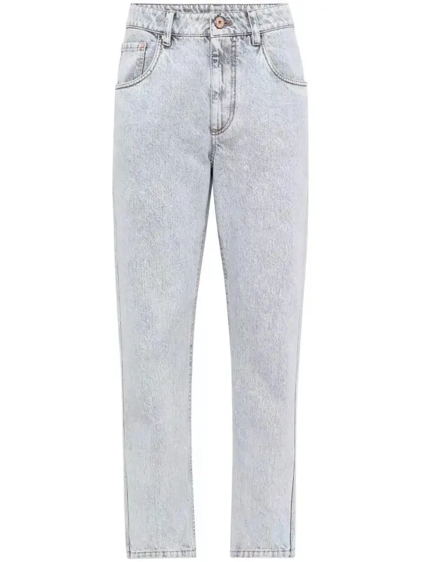 Brunello Cucinelli Mid-rise Tapered Jeans