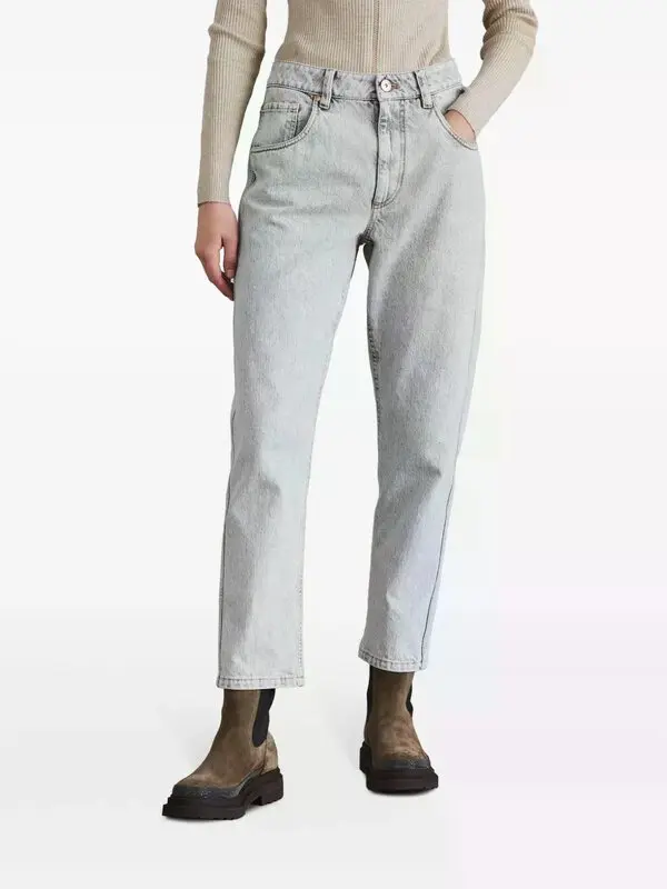 Brunello Cucinelli Mid-rise Tapered Jeans