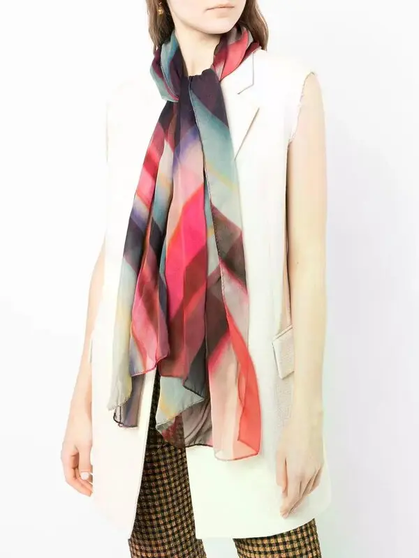 Paul Smith Silk Spray Swirl Scarf