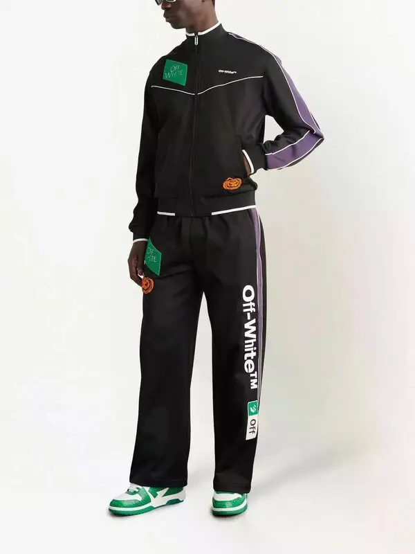 Off-White Embroidered-logo Zipped Track Jacket