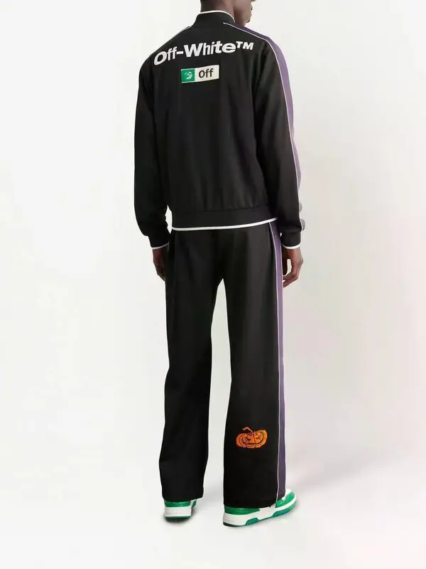 Off-White Embroidered-logo Zipped Track Jacket