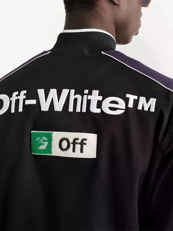 Off-White Embroidered-logo Zipped Track Jacket