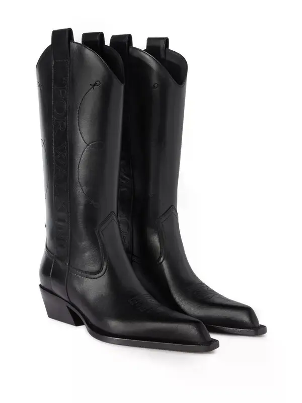 Off-White Leather Boots