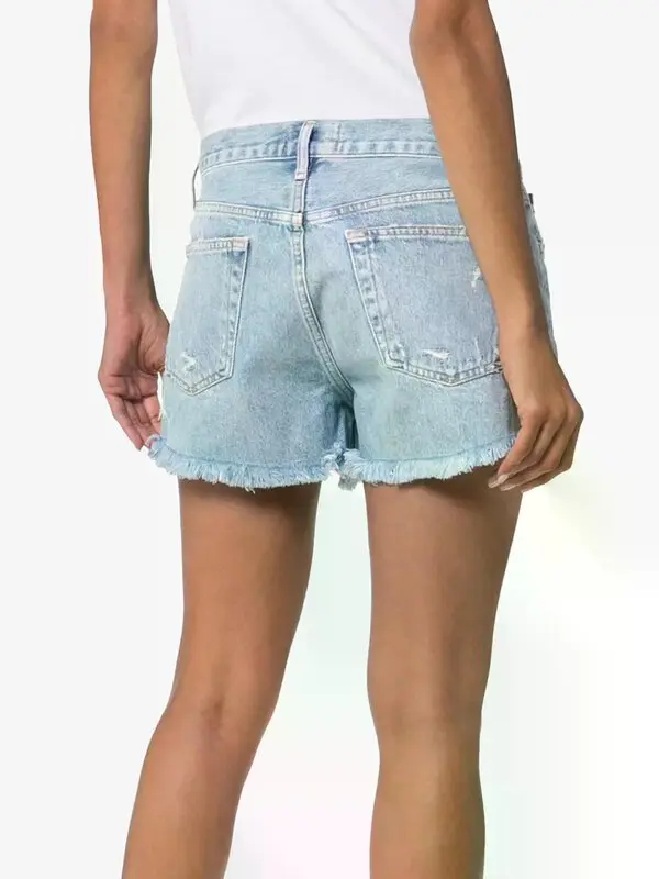 AGOLDE Distressed Denim Shorts
