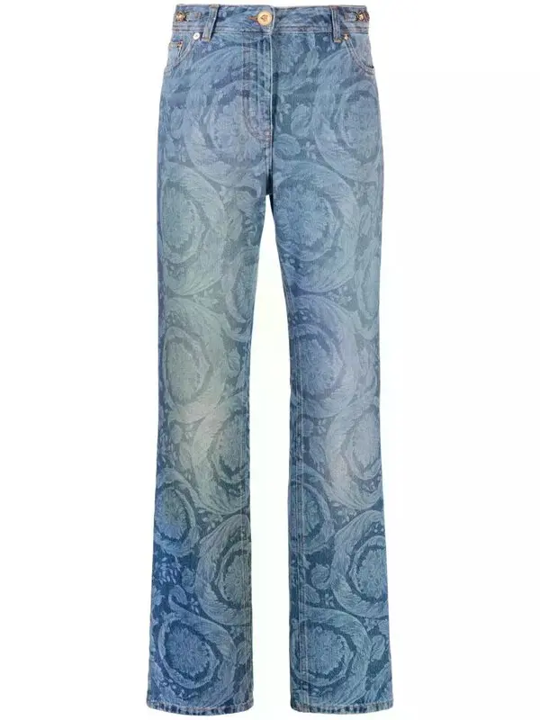 Versace Barocco Straight-leg Jeans