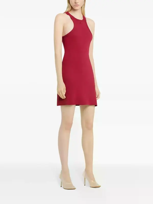 COURREGES Cotton Scuba Dress - Red