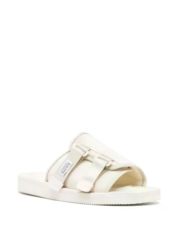 Suicoke Kawa-cab Logo-patch Slides - Neutrals