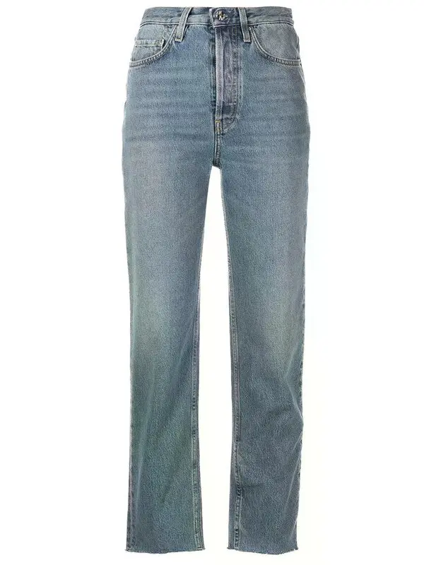 TOTEME Cropped Straight-leg Jeans