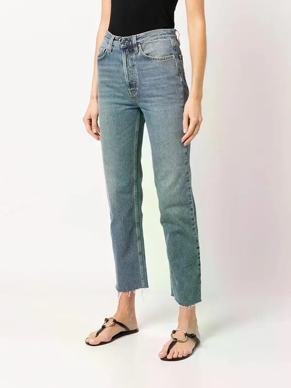 TOTEME Cropped Straight-leg Jeans