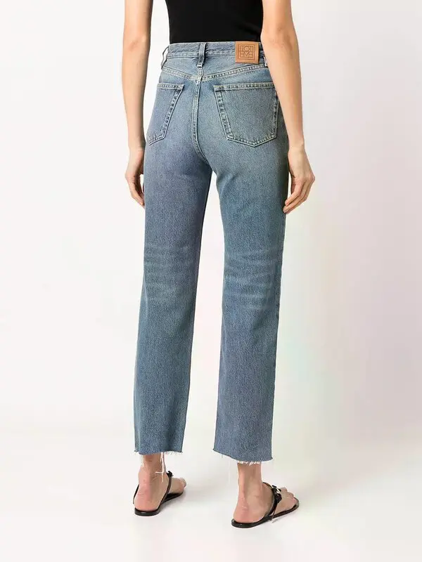 TOTEME Cropped Straight-leg Jeans