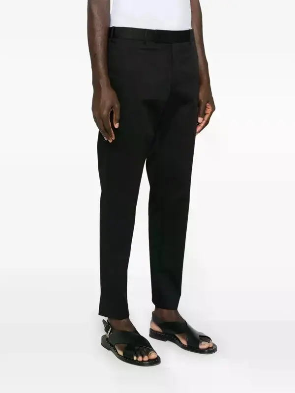 PT TORINO Gabardine Trousers - Black