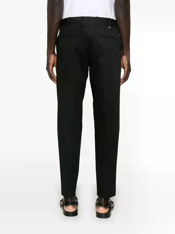 PT TORINO Gabardine Trousers - Black