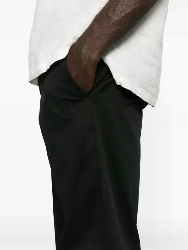 PT TORINO Gabardine Trousers - Black