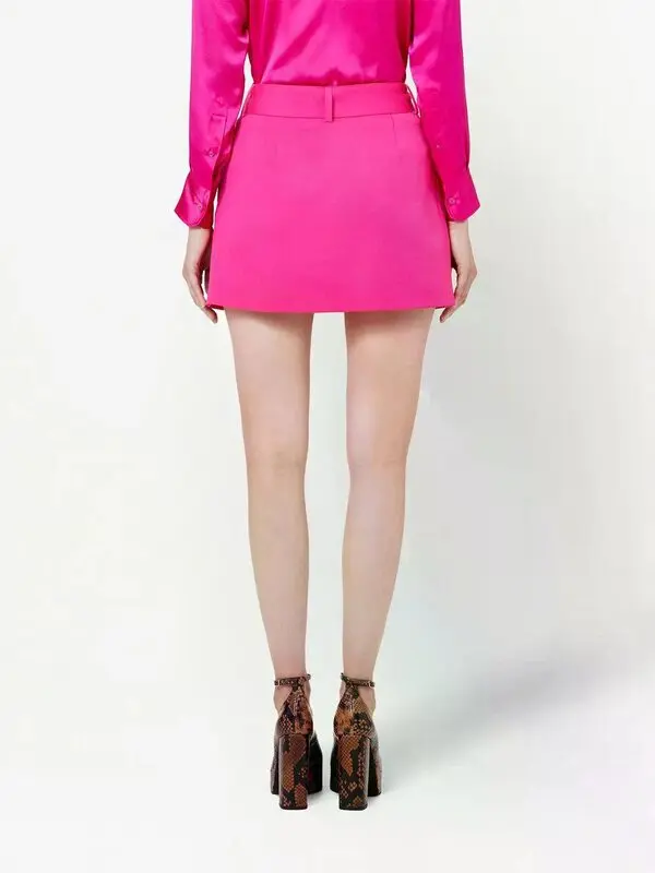 AMI Paris Belted Midi Skirt