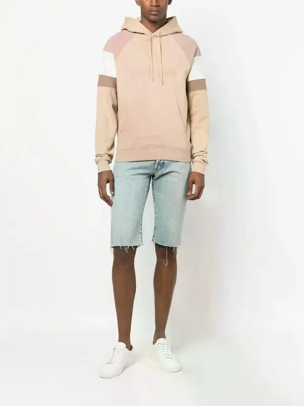 Saint Laurent Raw-cut Edge Denim Shorts