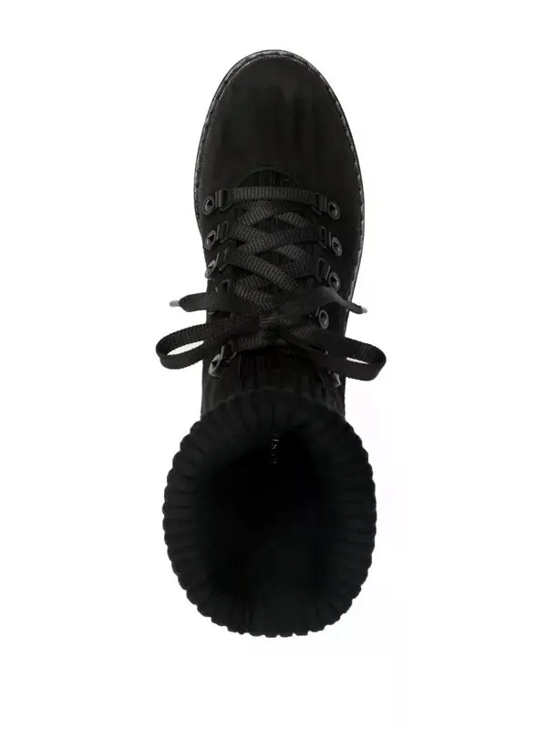 LE SILLA St. Moritz Suede Ankle Boots - Black