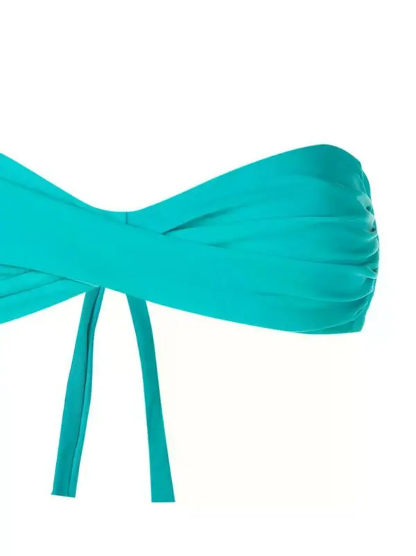 AMIR SLAMA Twist-detail Bandeau Bikini Top
