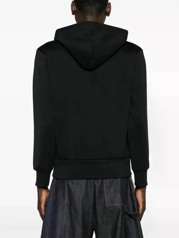 Play Comme Des Garcon Heart-print Pullover Hoodie - Black