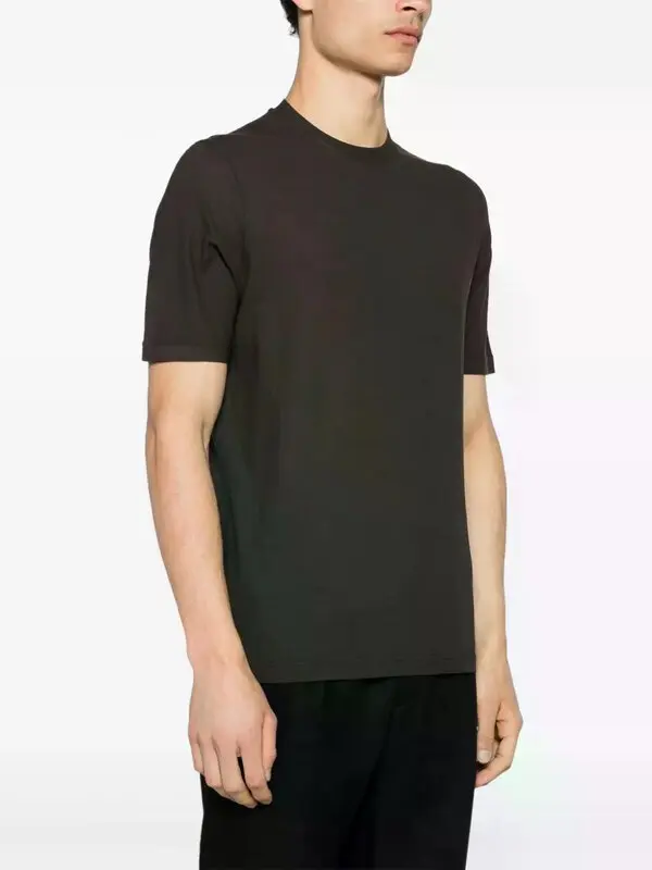 DELL'OGLIO Crew-neck Cotton T-shirt