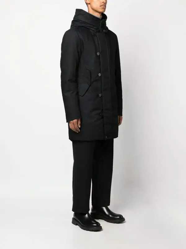 Peuterey Hooded Feather Down Parka - Blue