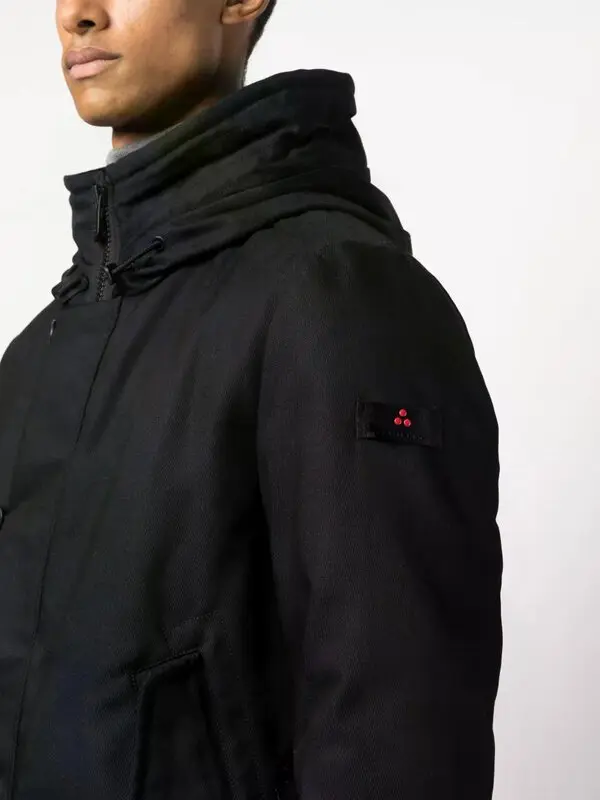 Peuterey Hooded Feather Down Parka - Blue
