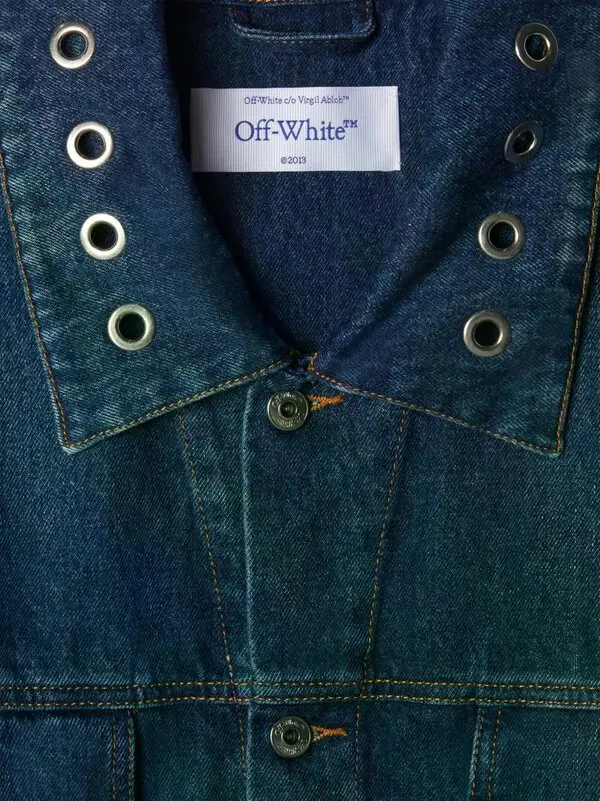 Off-White Eyelet-embellished Denim Jacket