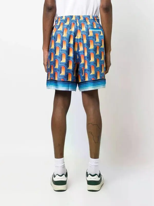 Casablanca L'arche De Nuit Silk Shorts
