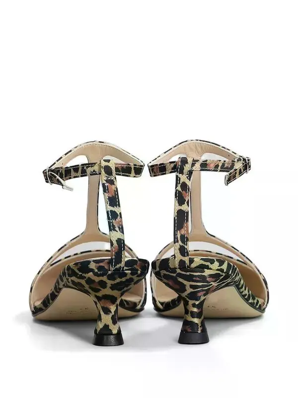 ANNA F. 55mm Leopard-print Pumps