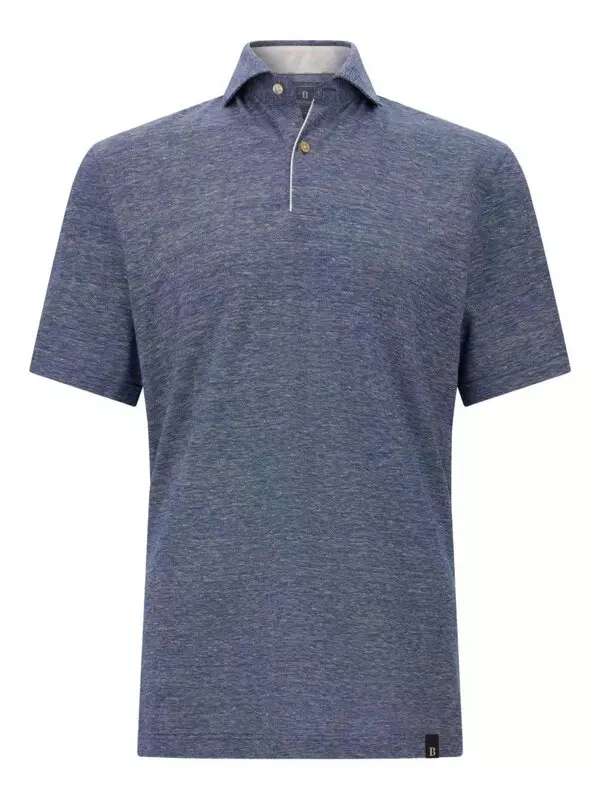 Boggi Milano Cotton-linen Polo Shirt