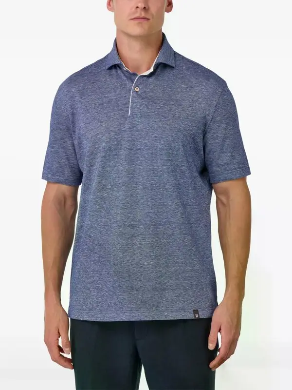 Boggi Milano Cotton-linen Polo Shirt
