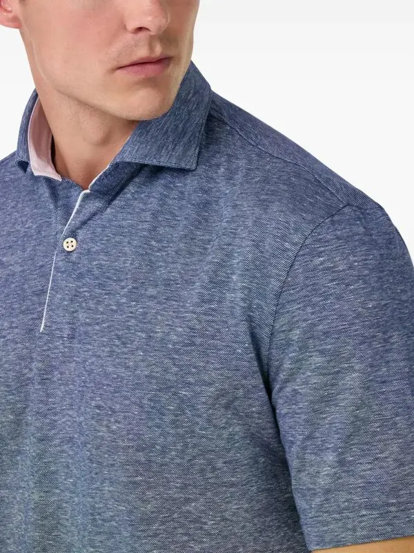 Boggi Milano Cotton-linen Polo Shirt