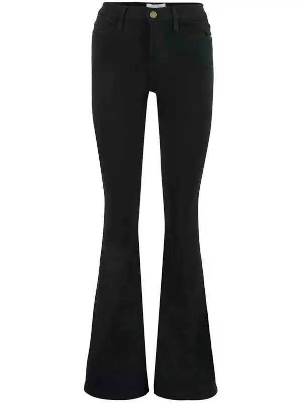 FRAME Le High Flared Jeans - Black