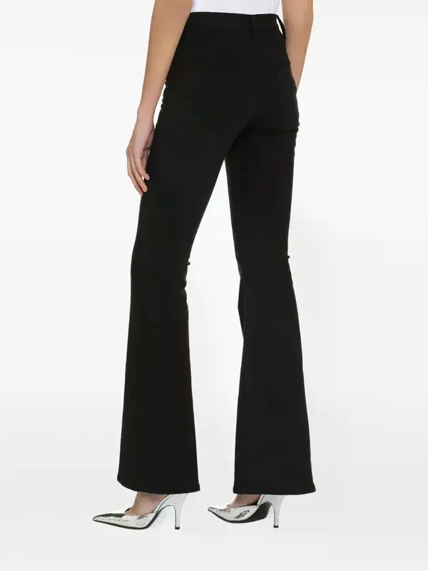FRAME Le High Flared Jeans - Black