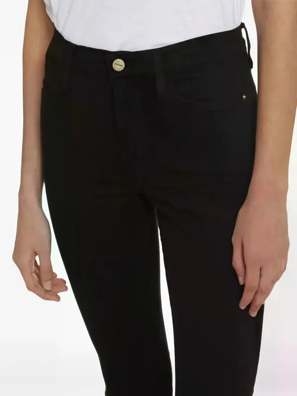 FRAME Le High Flared Jeans - Black