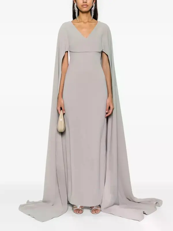 Solace London Morgan Maxi Dress - Grey