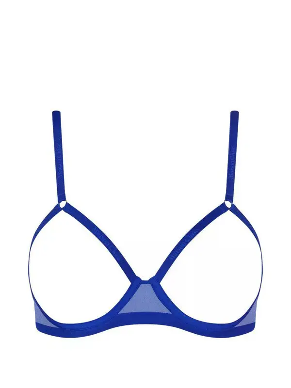 MAISON CLOSE Corps À Corps Open-cup Bra - Blue