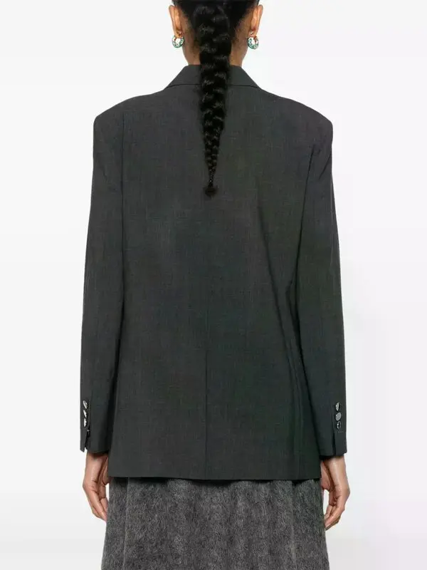 Theory Double-breasted Blazer - Grey