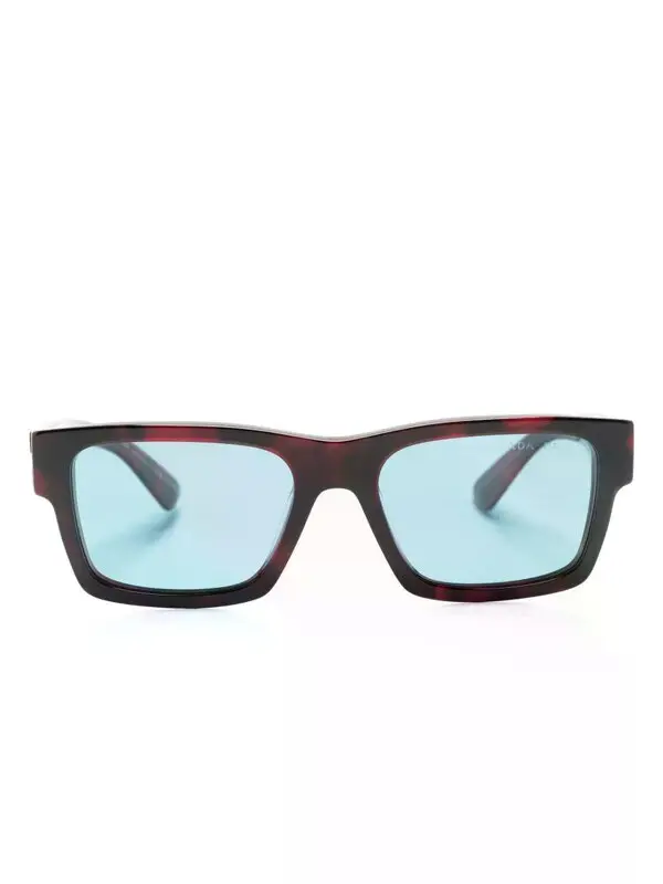 Prada Rectangle-frame Sunglasses - Red