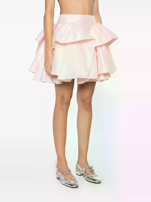 Viktor & Rolf Ruffled Mini Skirt - Peach