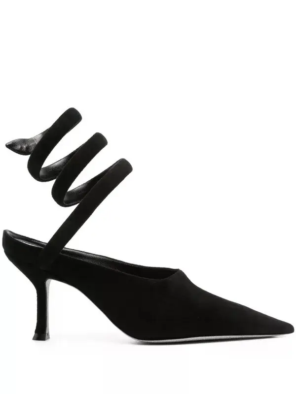 Rene Caovilla 75mm Suede Pumps
