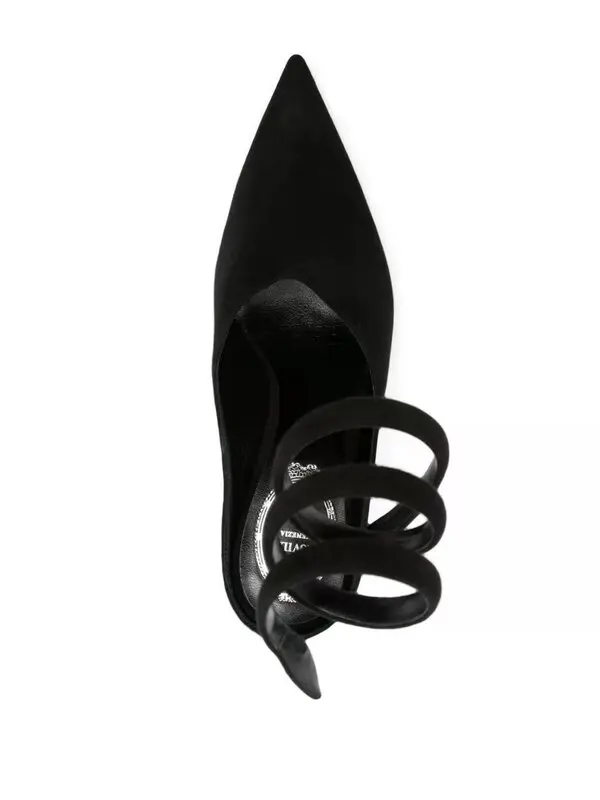 Rene Caovilla 75mm Suede Pumps